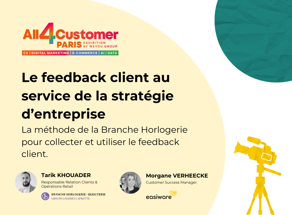 Webinar : Le feedback client au service de la stratégie d'entreprise